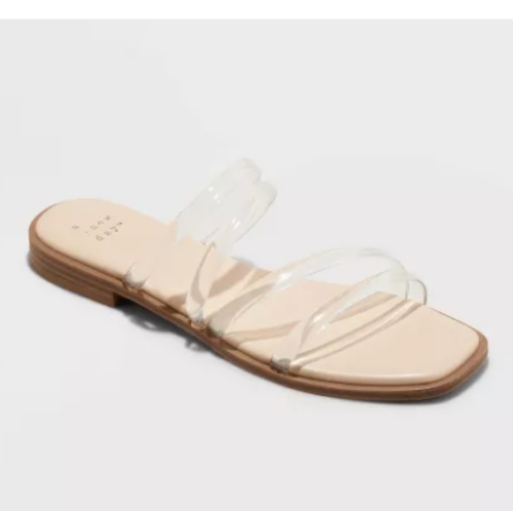 a new day | Shoes | Nwt Estelle Slide Sandals A New Day Clear | Poshmark